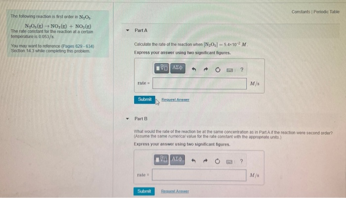Solved Constants Periodic Table Part A The following | Chegg.com