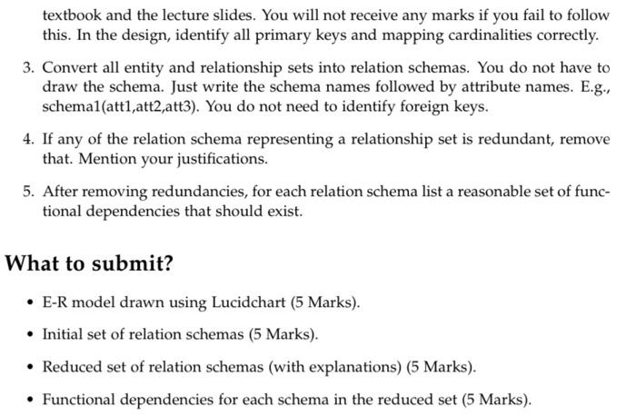 Solved 1. Create an Entity-Relationship (E-R) model for a | Chegg.com