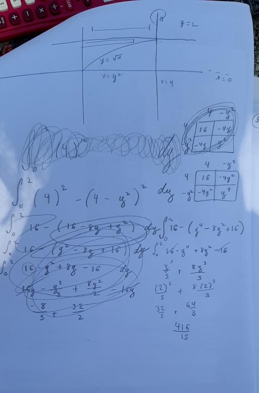 Solved Volumes of Solids of Revolution 53. Find the volume | Chegg.com