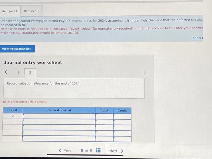 Solved At the end of 2023 , Payne industries had a deferred | Chegg.com