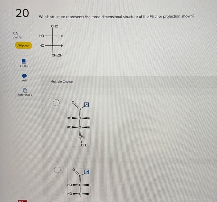 Solved The Fischer projection shown on the right p.. The | Chegg.com
