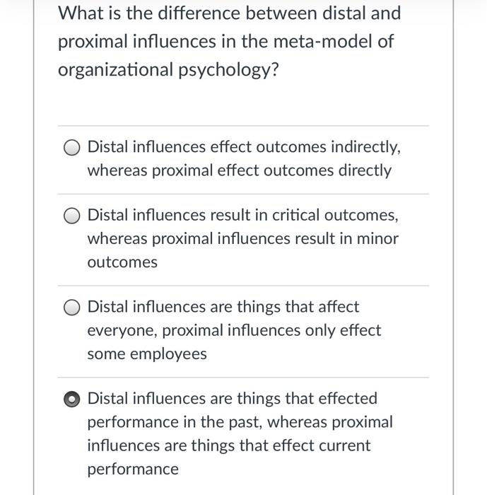 Solved What is the difference between distal and proximal | Chegg.com