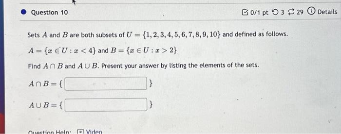 Solved Sets A and B are both subsets of | Chegg.com