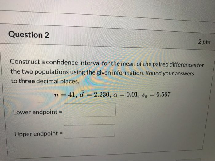 Solved Construct a confidence interval for the mean of the | Chegg.com