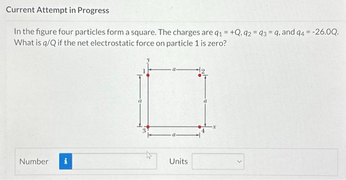 Solved In the figure four particles form a square. The | Chegg.com