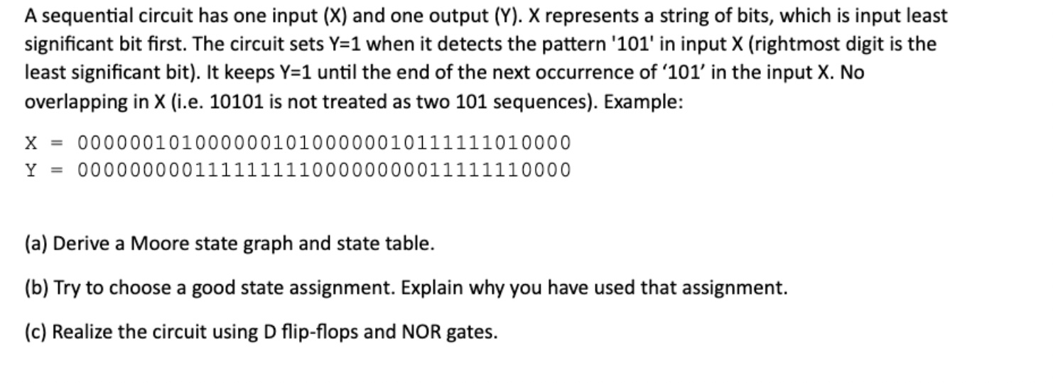 Solved Please show the moore graph, state table and k-maps | Chegg.com
