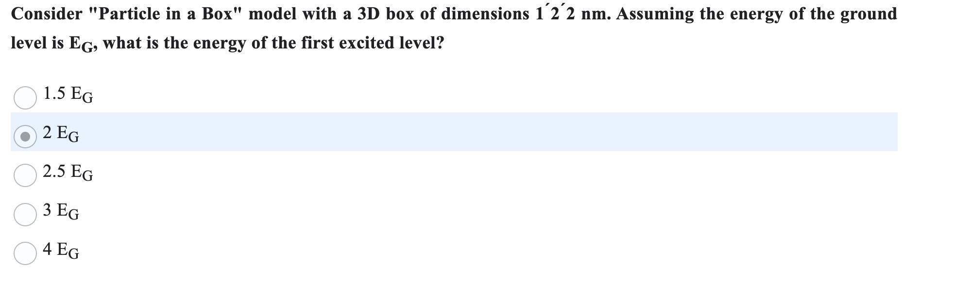 Solved Consider "Particle in a Box" model with a 3D box of | Chegg.com