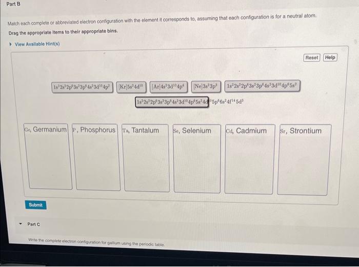 Solved When writing a complete electron configuration, you | Chegg.com