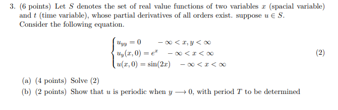Solved ( 6 points) Let S denotes the set of real value | Chegg.com