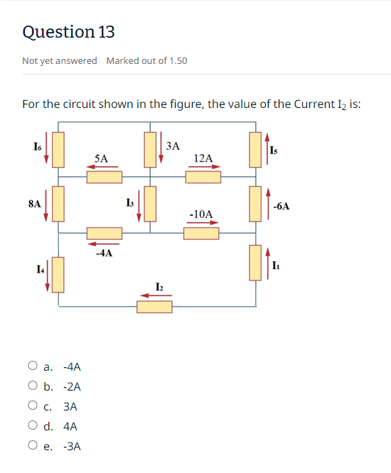 Solved in electrical circuit:Not yet answered Marked out of | Chegg.com