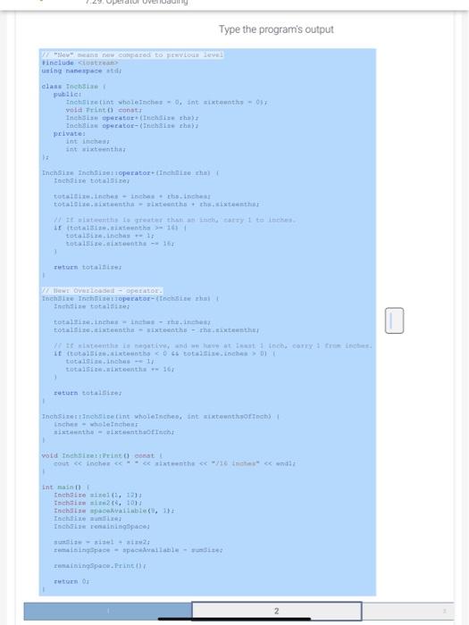 Type the program's output | Chegg.com Type the program's output | Chegg.com