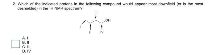 Solved Which of the indicated protons in the following | Chegg.com