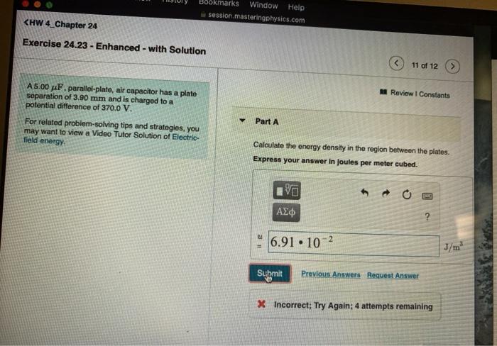 Solved Bookmarks Window Help session.masteringphysics.com | Chegg.com