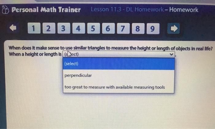 Solved Personal Math Trainer Lesson 11.3 -DL | Chegg.com