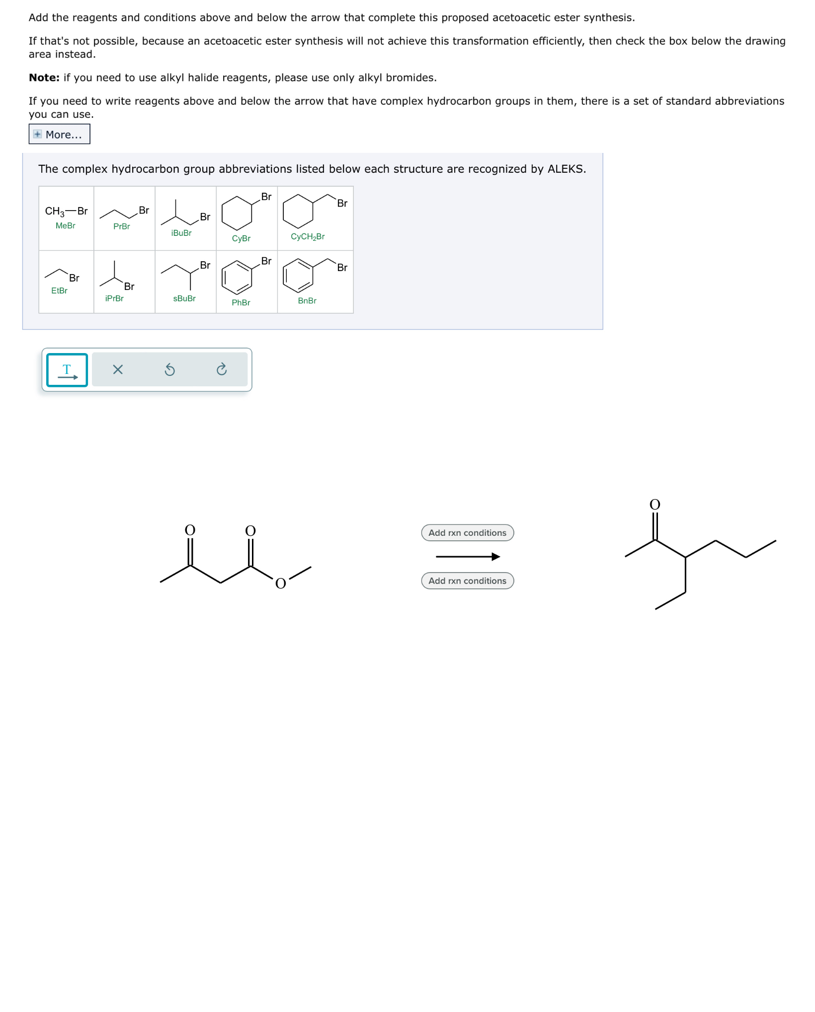 Solved Add the reagents and conditions above and below the | Chegg.com