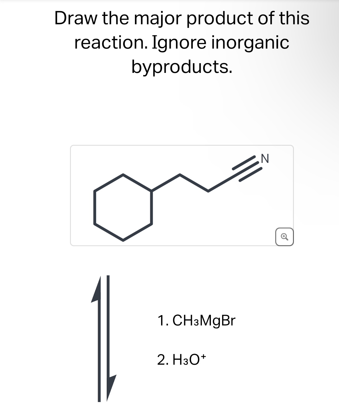 Solved Draw the major product of this reaction. Ignore | Chegg.com