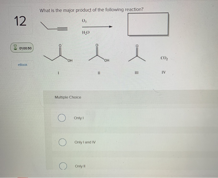 Solved What is the major product of the following reaction? | Chegg.com