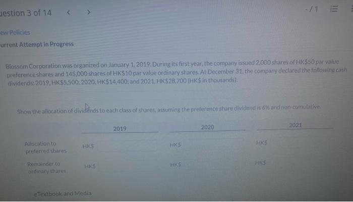 Solved ew Policies: urrent Attempt in Progress Biossom | Chegg.com