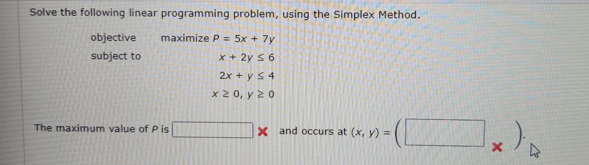 Solved Solve The Following Linear Programming Problem Using 5053
