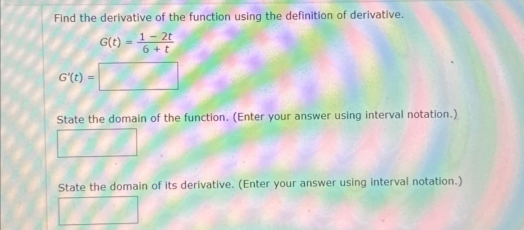Solved Find the derivative of the function using the | Chegg.com