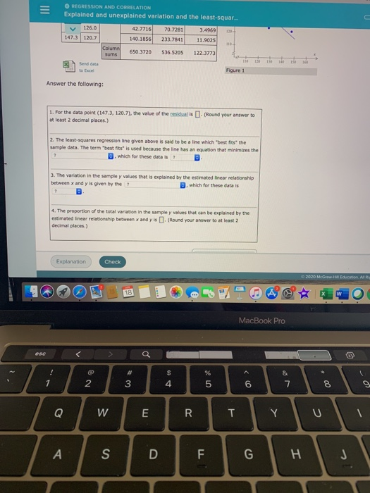 Solved O REGRESSION AND CORRELATION Explained and | Chegg.com