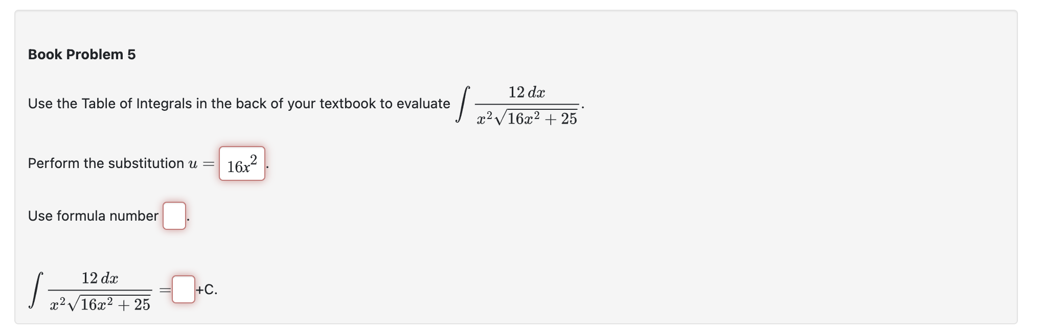 Solved Book Problem 35Make the substitution u=x2 ﻿to express | Chegg.com