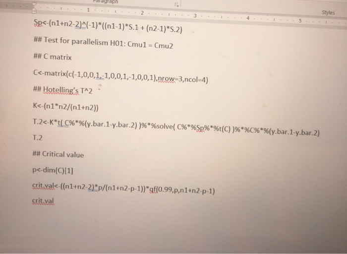 convert from r to python to get same result as in | Chegg.com