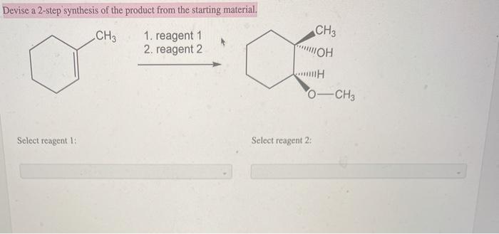 Solved Devise a 2‑step synthesis of the product from the | Chegg.com