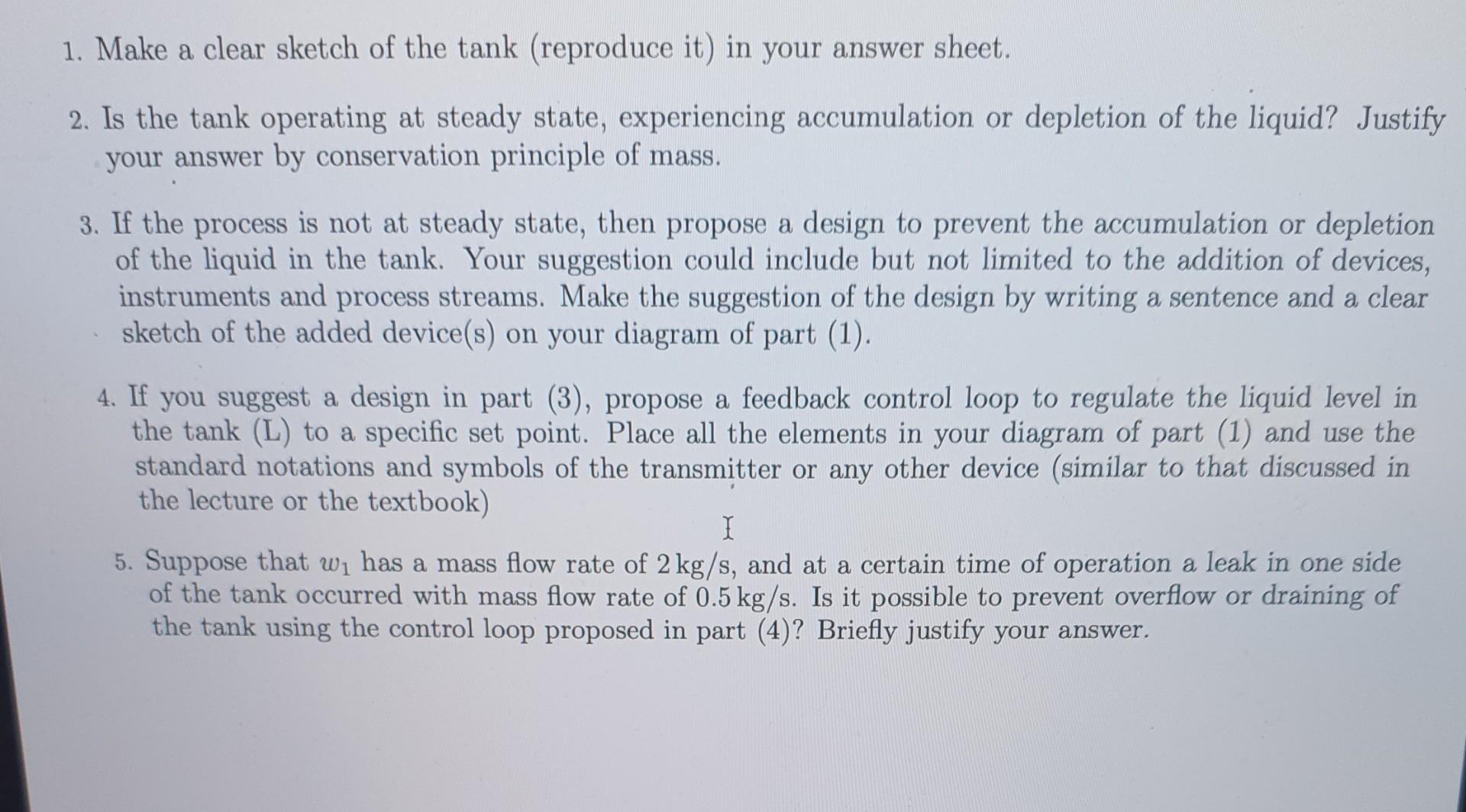 Solved Problem#3 (13 Marks) The tank shown in Figure 1 is | Chegg.com