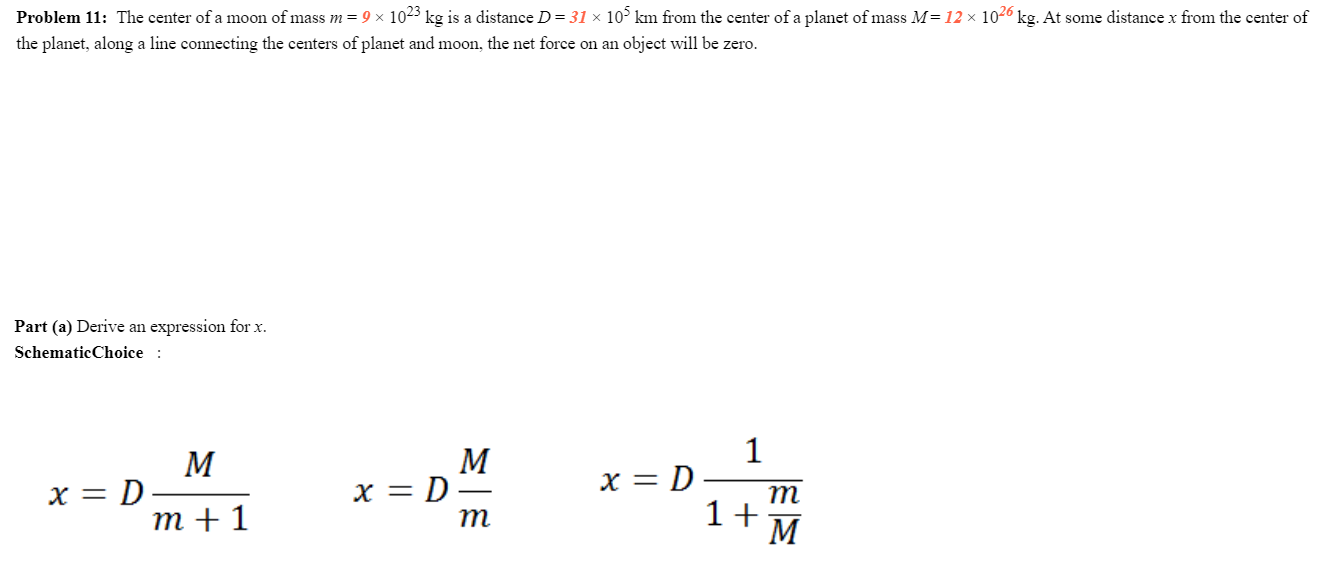 Solved Part (a) ﻿Derive an expression for x.SchematicChoice | Chegg.com