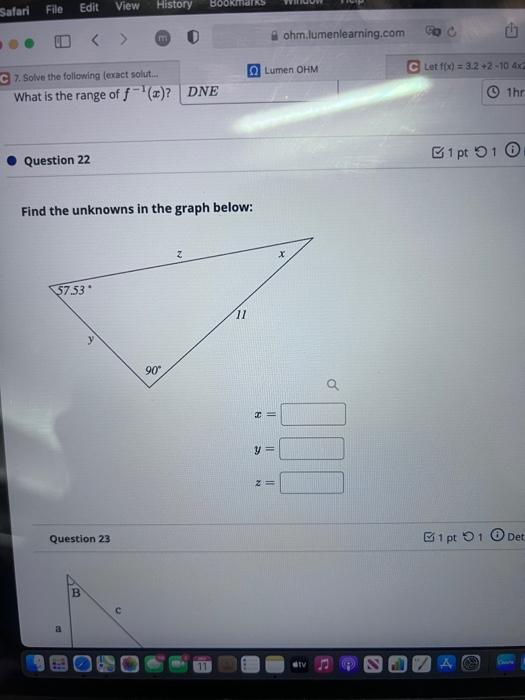 Solved Find the unknowns in the graph below: | Chegg.com