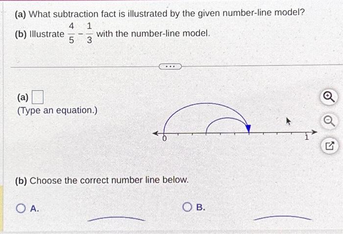 Solved (a) What subtraction fact is illustrated by the given | Chegg.com
