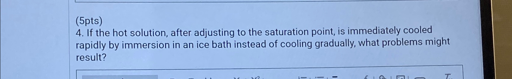 Solved 4. ﻿If the hot solution, after adjusting to the | Chegg.com