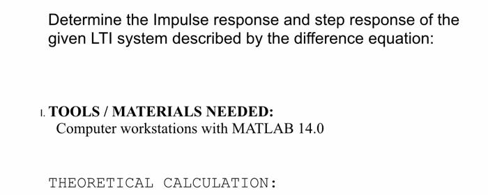 Solved Determine the Impulse response and step response of | Chegg.com