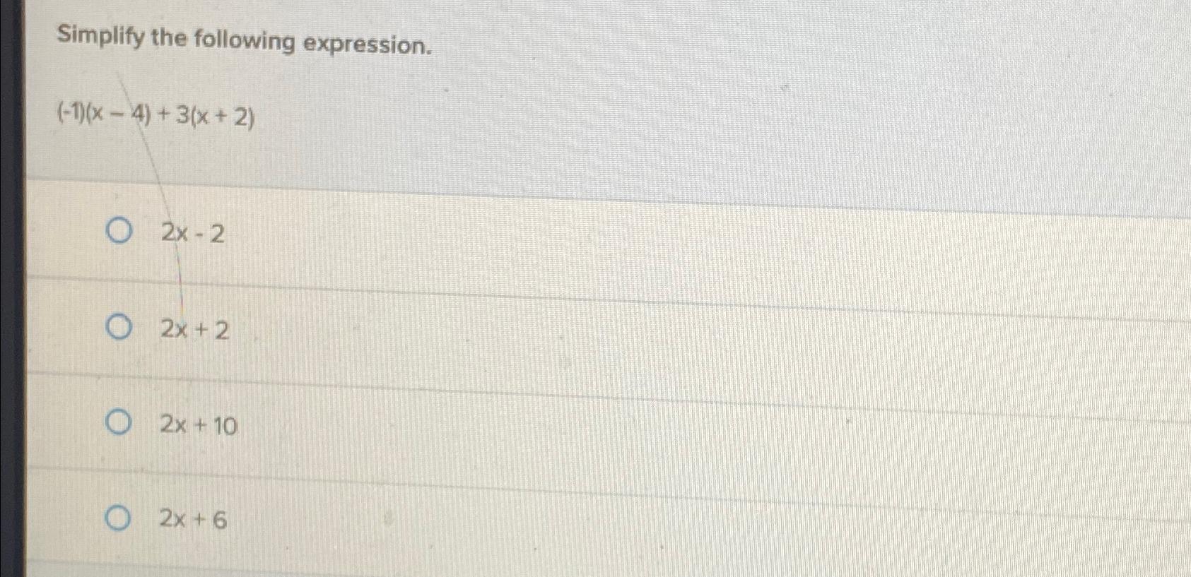 Solved Simplify the following | Chegg.com
