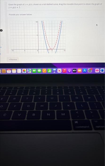 Solved Given the gaph of y a k(x) a shown as a red dashed | Chegg.com ...