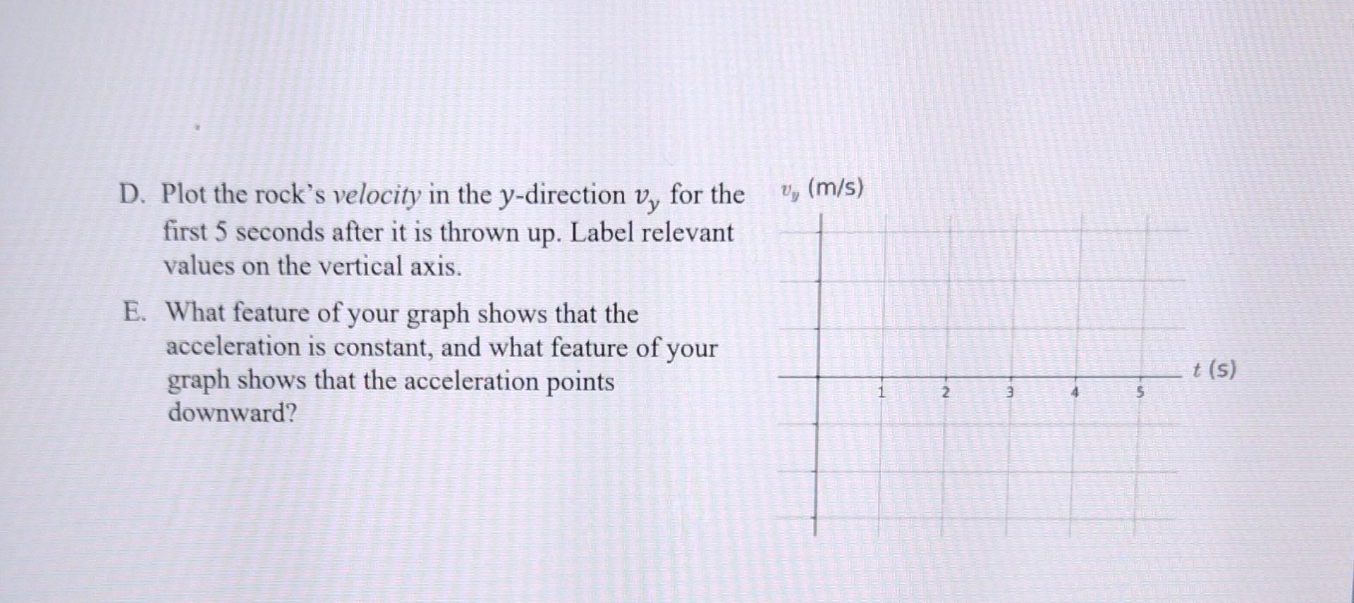Solved Problem 2: Throwing a rock off a cliff A rock is | Chegg.com