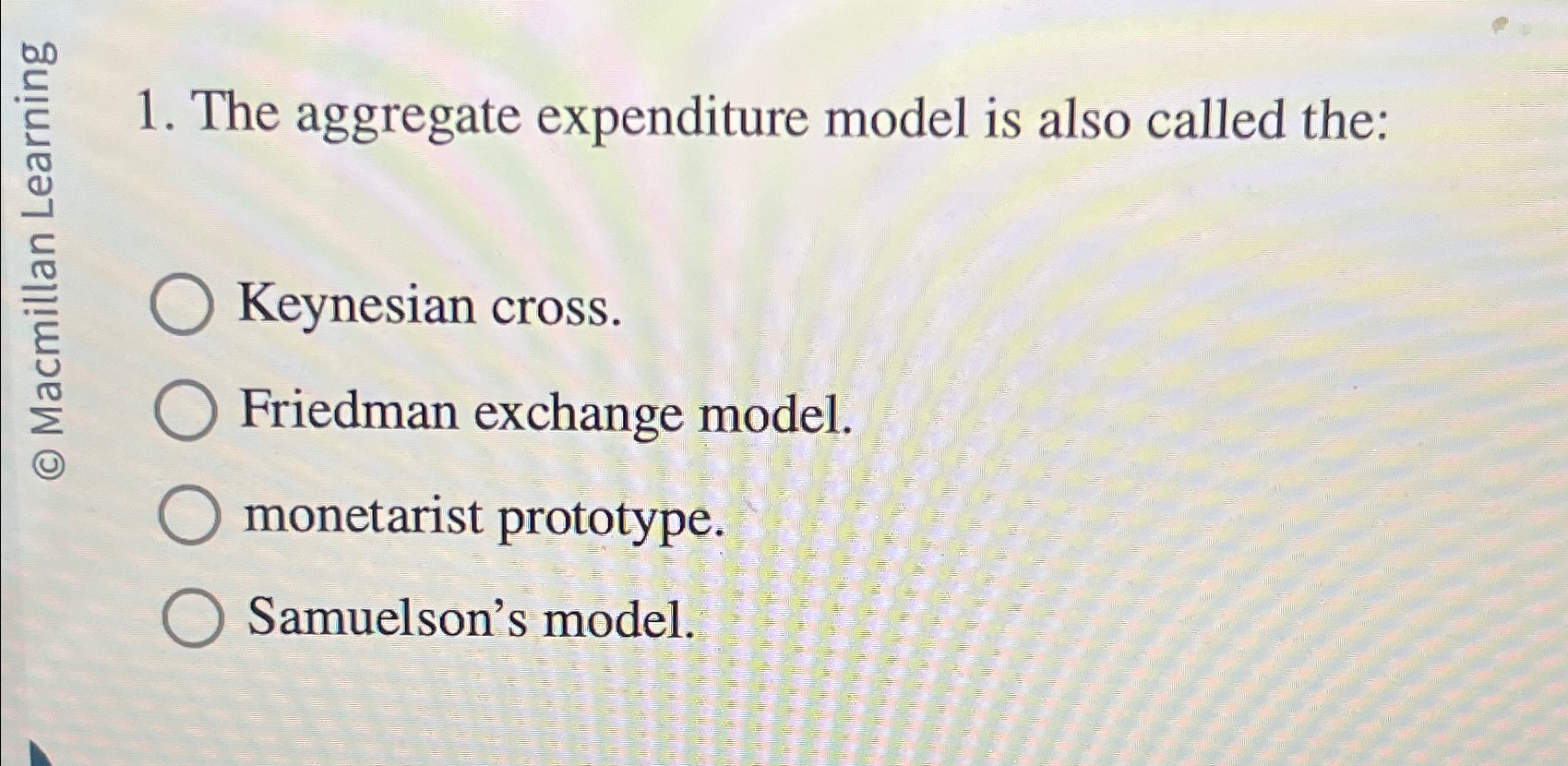 Solved The aggregate expenditure model is also called | Chegg.com