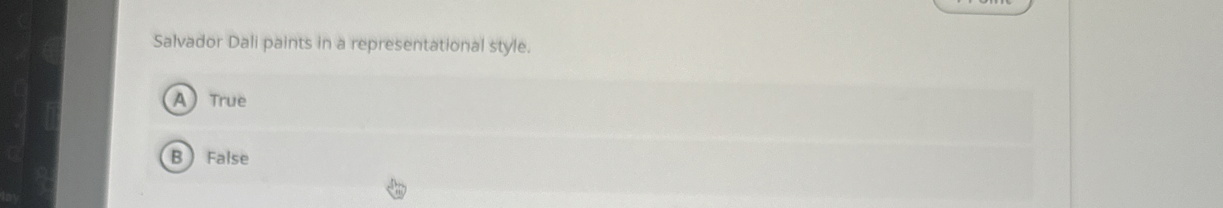 Solved Salvador Dali paints in a representational | Chegg.com