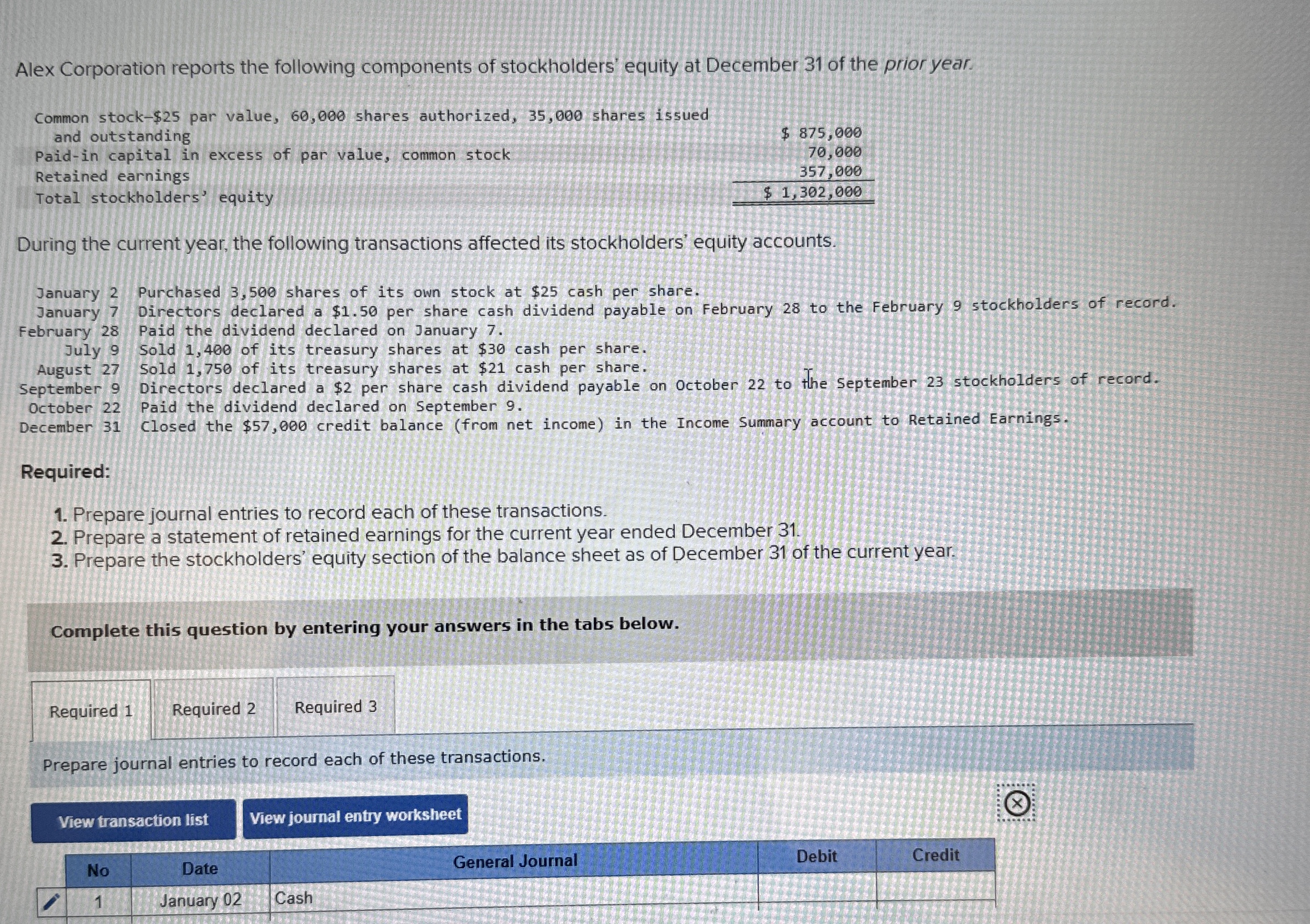 Solved Alex Corporation reports the following components of | Chegg.com