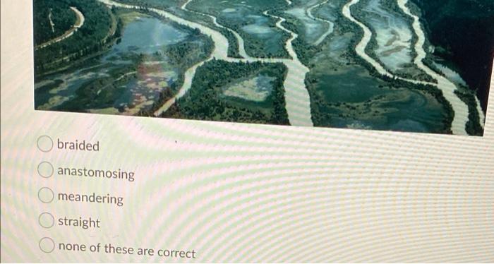 Solved In the image seen here, what type of channel pattern | Chegg.com