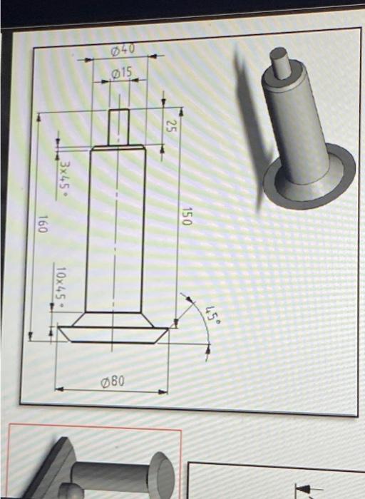 Solved explain this in solidworks in steps | Chegg.com