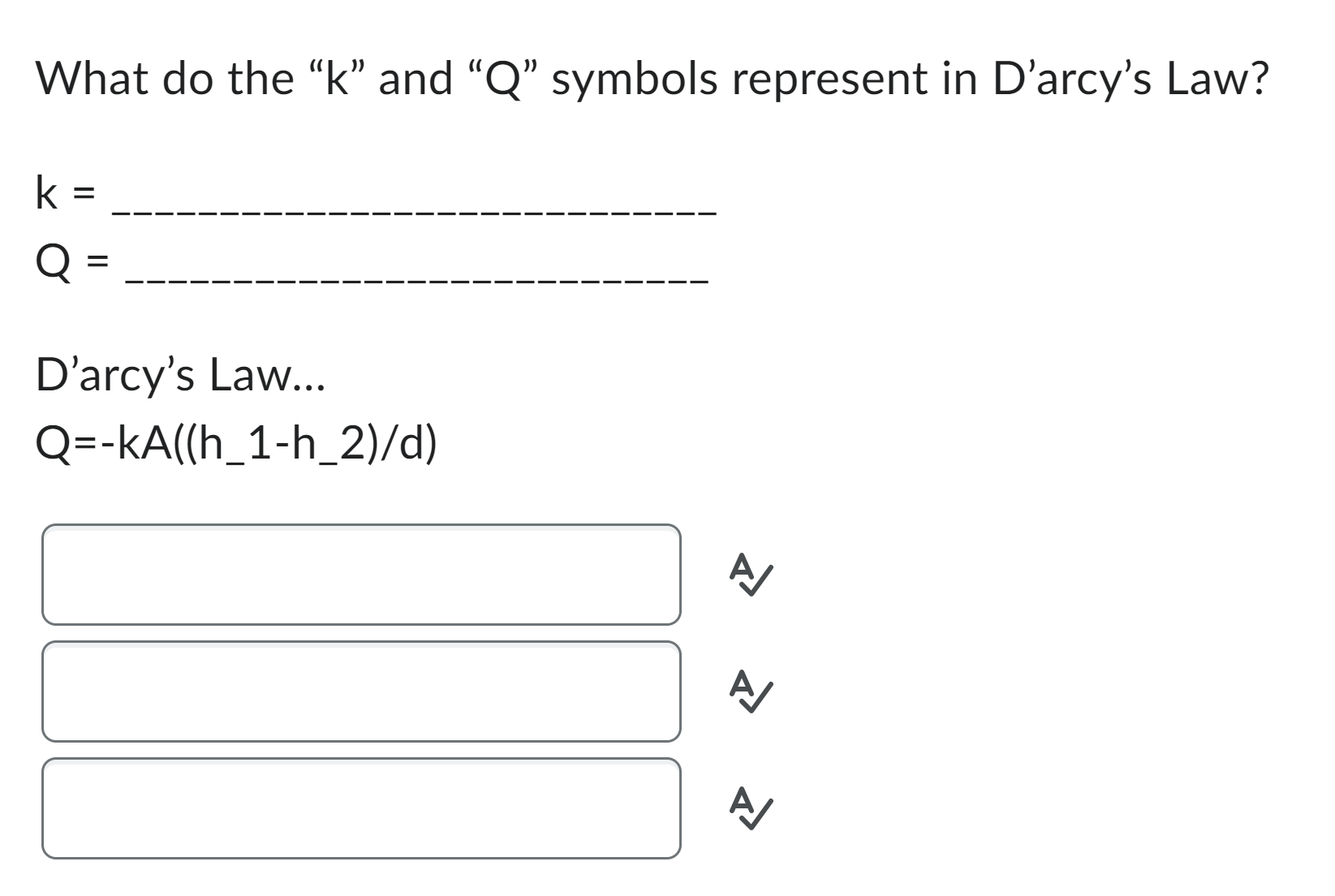 Solved What do the " k " ﻿and "Q" ﻿symbols represent in | Chegg.com