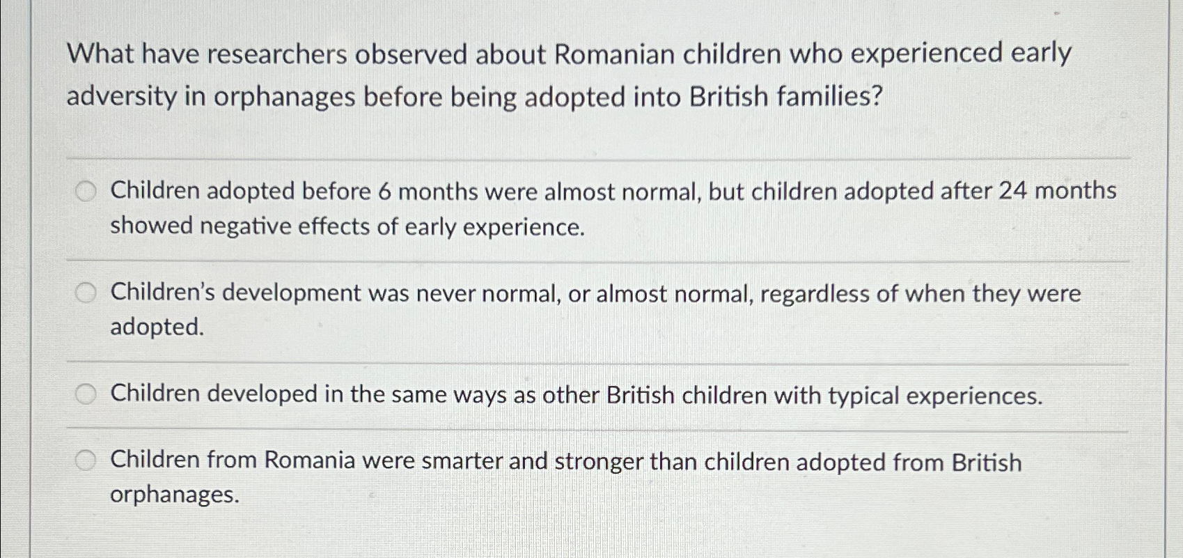 Solved What have researchers observed about Romanian | Chegg.com