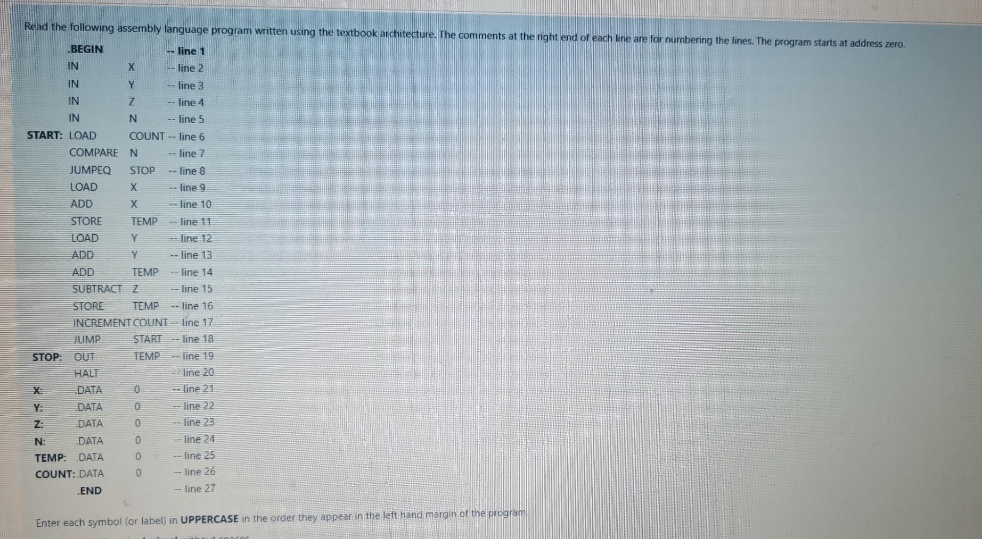 Solved Enter each symbol (or label) in UPPERCASE in | Chegg.com