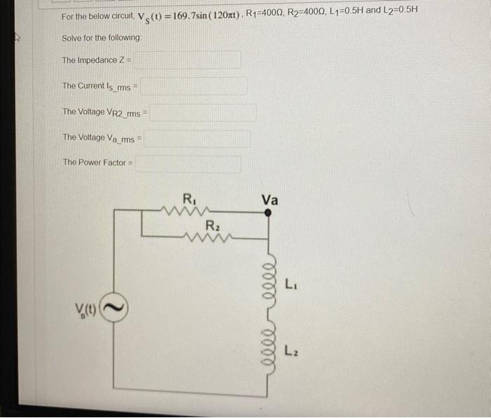 Solved Determine the voltage across R1 in steady state | Chegg.com