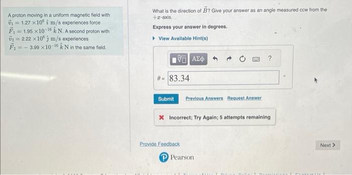 Solved What is the direction of B ? Give your answer as an | Chegg.com