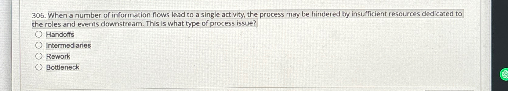 Solved When a number of information flows lead to a single | Chegg.com