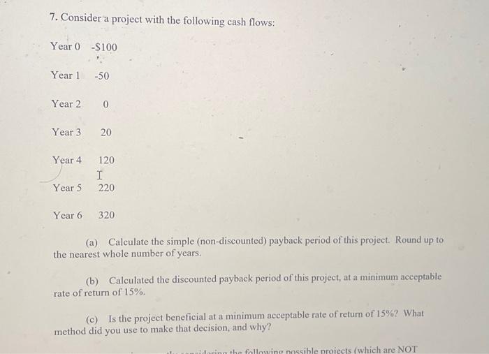 Solved (a) Calculate the simple (non-discounted) payback | Chegg.com