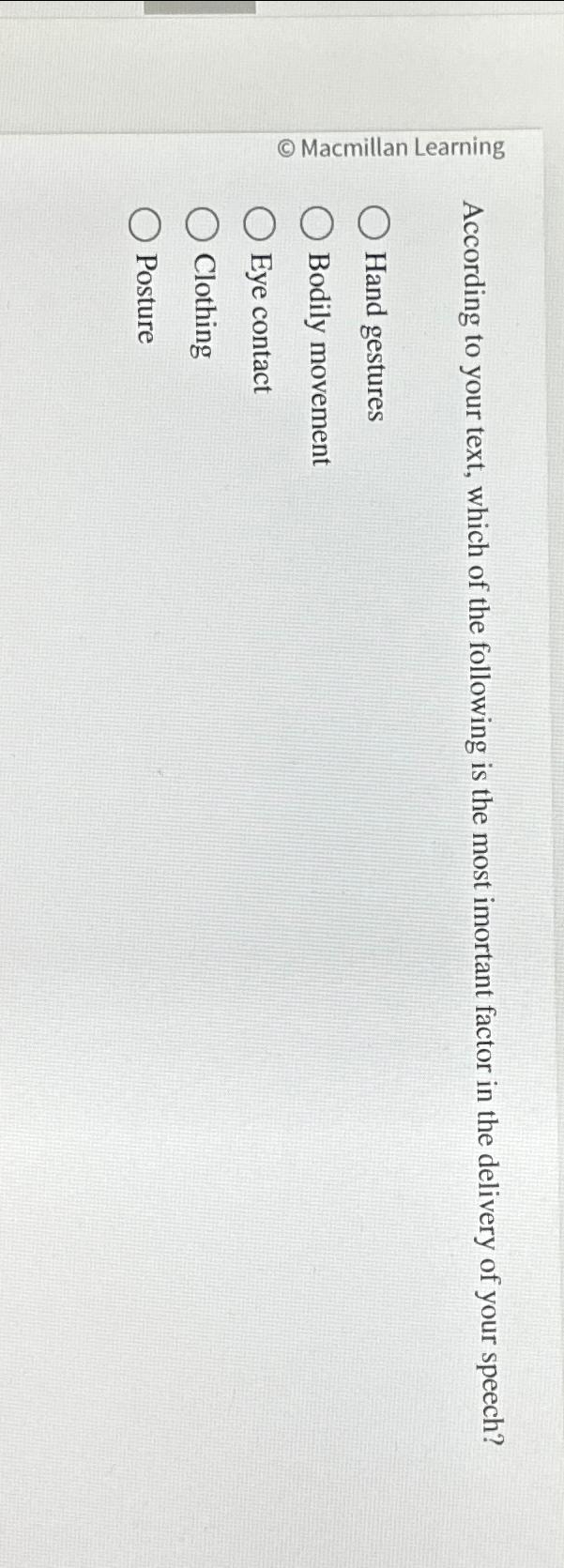 Solved According to your text, which of the following is the | Chegg.com